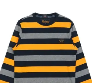 PAUL  SHARK Striped Logo Long-sleeved T-shirt