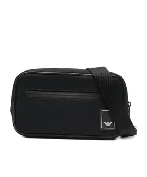 Emporio Armani Logo Patch Belt Bag - Blue