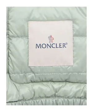 Moncler Down Jacket With Stand Collar And Zipper Closure - Gray