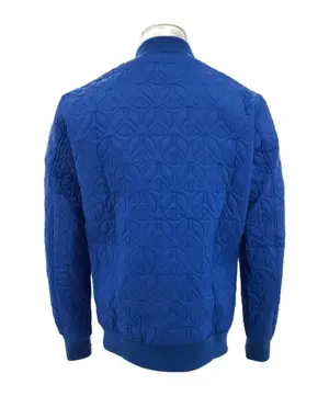 Moschino Quilted Peace Sign Bomber Jacket