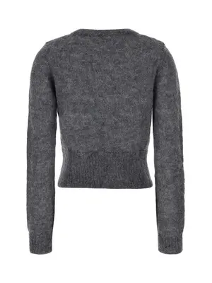 GANNI Long Sleeve Knitwear With Tie Detail