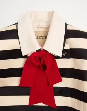 Valentino Garavani Maxi Barré Cotton Satin Jacket