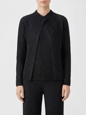 Issey Miyake Pleated Open Cardigan
