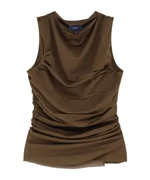 Soeur Irina Draped Sleeveless Top - No