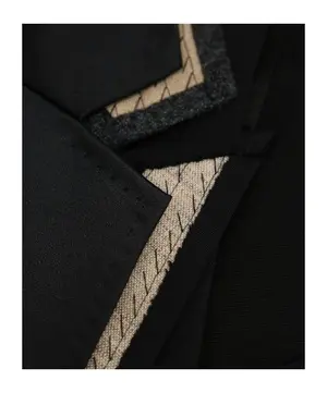 Sacai Double-face Wool Blend Jacket With Notched Lapel