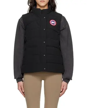 Canada Goose Logo Patch High-neck Puffer Gilet