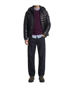 Moncler Lauros Tech Down Jacket - Black