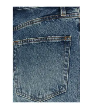 FRAME The Dare Frayed Denim Shorts - Blue