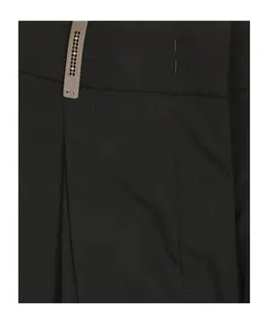 Peserico Pleated Wide Leg Tailored Trousers - Black