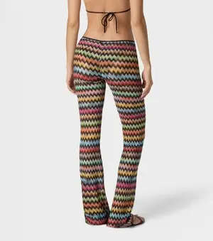 Missoni Chevron Pattern Flared Trousers - Multicolor