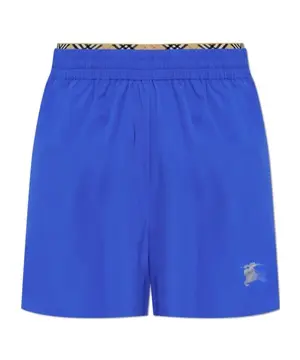 Burberry Checked-trim Stretch Shorts