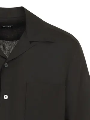 Zegna Short Sleeve Shirt - Black