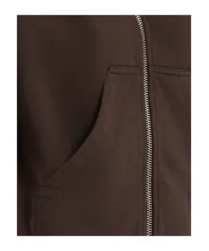 Rick Owens Zip-up Sweatshirt With Turtleneck - Black