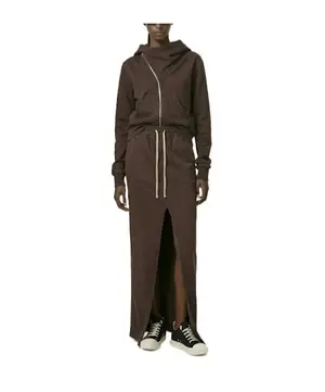 Rick Owens Zip-up Sweatshirt With Turtleneck - Black