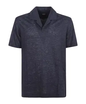 Zegna Spread Collar Polos For Men