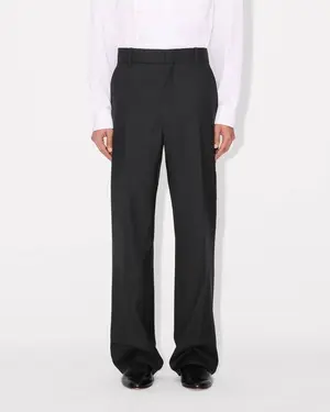 Kenzo Straight Tailored Virgin Wool Pants