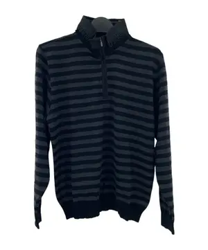 PAUL  SHARK Paul & Shark Striped Quarter Zip Sweater