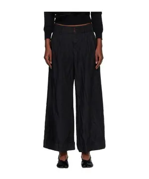 Comme Des Garçons Wide Leg Pants With Belt Loops