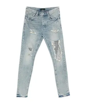 PURPLE BRAND Distressed Sequin Detail Jeans