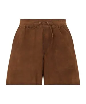P.a.r.o.s.h Suede Drawstring Shorts