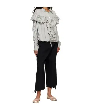 Comme Des Garçons Elasticated Waist Drawstring Cuff Casual Pants
