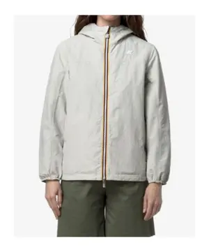 K-WAY Jake Cotton Reversible Hooded Jacket - Beige Light Green