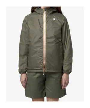 K-WAY Jake Cotton Reversible Hooded Jacket - Beige Light Green