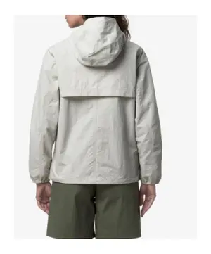 K-WAY Jake Cotton Reversible Hooded Jacket - Beige Light Green