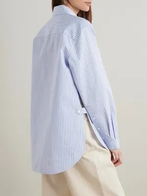 Proenza Schouler Striped Cotton-silk Blend Shirt