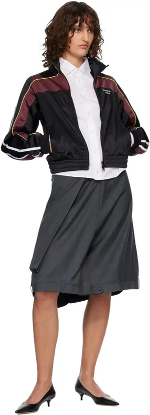 Martine Rose Shrunken Track Jacket - Black