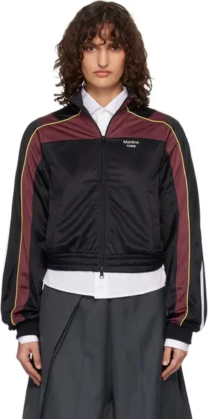 Martine Rose Shrunken Track Jacket - Black
