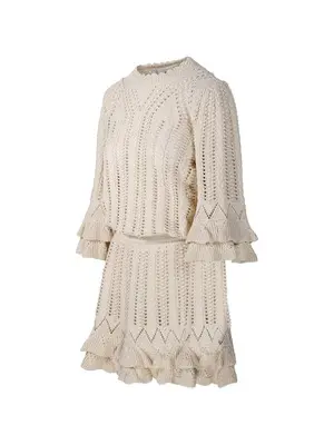 Isabel Marant Étoile Ruffled Knit Mini Dress