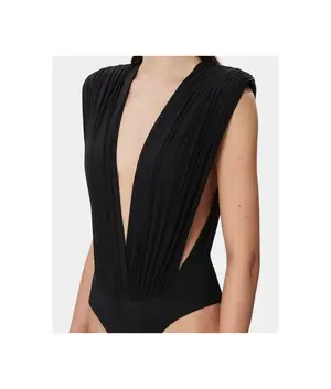 AMAZUIN Nikita Draped Bodysuit Top