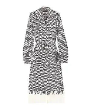 Proenza Schouler Bailey Printed Shirt Dress - Gray