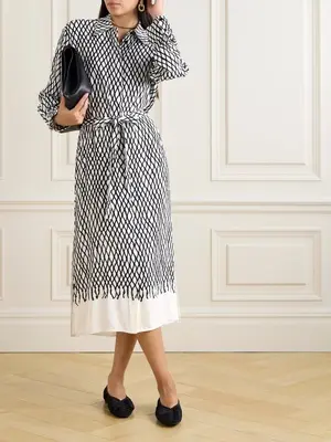 Proenza Schouler Bailey Printed Shirt Dress