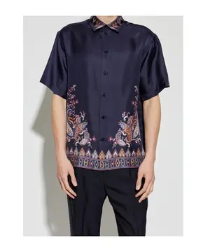 Etro Placed Print Short-sleeved Shirt