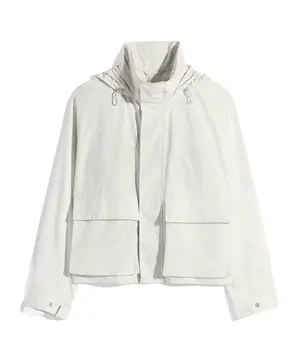 LEMAIRE Drawstring Hooded Rain Jacket - Soybean