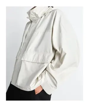 LEMAIRE Drawstring Hooded Rain Jacket - Soybean