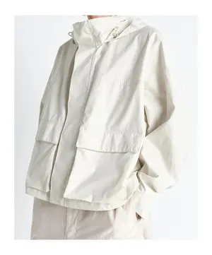 LEMAIRE Drawstring Hooded Rain Jacket - Soybean