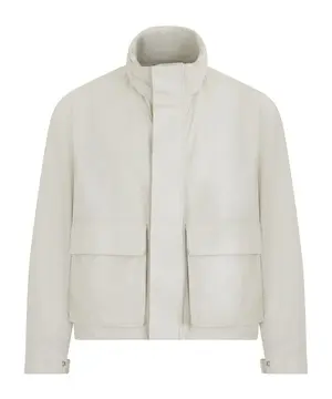 LEMAIRE Drawstring Hooded Rain Jacket - Soybean