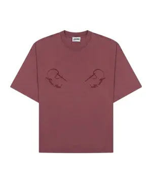 JEAN PAUL GAULTIER Needle Logo Oversized T-shirt - Red