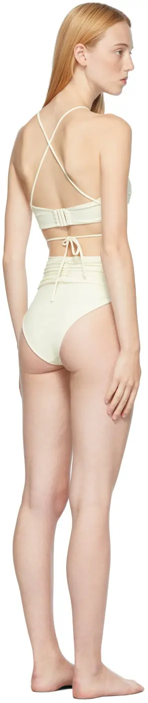 Magda Butrym Crisscross Bandeau Top - Nude