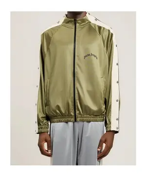 Palm Angels Snap-button Side Bands Track Jacket