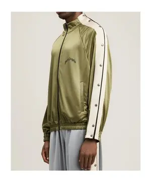 Palm Angels Snap-button Side Bands Track Jacket