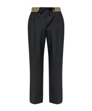 Dolce & Gabbana Drawstring Waist Trousers - Black