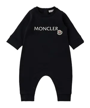 Moncler Logo Baby Romper - Black