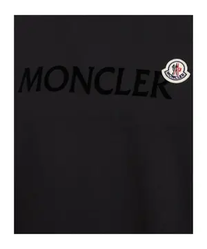 Moncler Logo Cotton L/s T-shirt - Black