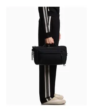 Emporio Armani Monogram Jacquard Satchel Bag
