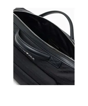 Emporio Armani Monogram Jacquard Satchel Bag