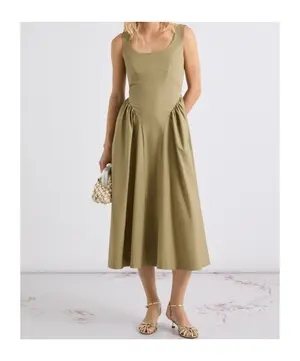 Marella Gathered Midi Dress